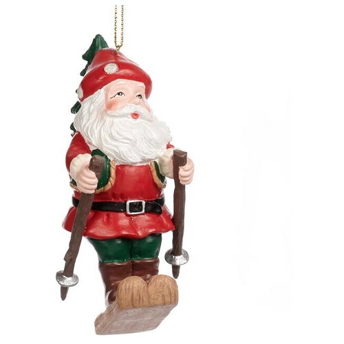 Goodwill Елочная игрушка Славный Санта в грибной шапочке 11 см, подвеска TR 23099