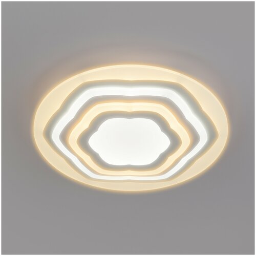 Потолочный светильник Eurosvet Siluet 90117/4 белый, 110 Вт, кол-во ламп: 1 шт., кол-во светодиодов: 600 шт., цвет: белый