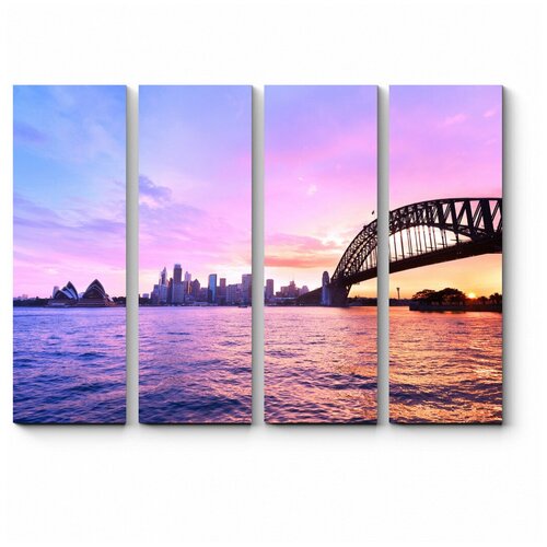 Модульная картина Неповторимая панорама Сиднея 100x75