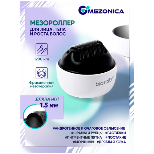 Mezonica Bio Roller G4 Щетка мезороллер 1,5 мм для мезотерапии ухода для кожи волос бороды