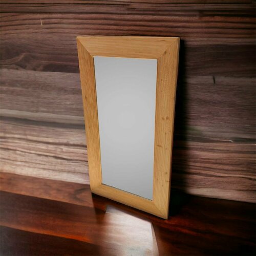 Зеркало с деревянным обрамлением ( террасная доска, лиственница) 79х140см