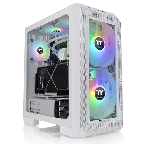 Компьютерный корпус Thermaltake View 300 MX Mid Tower Chassis белый/прозначный