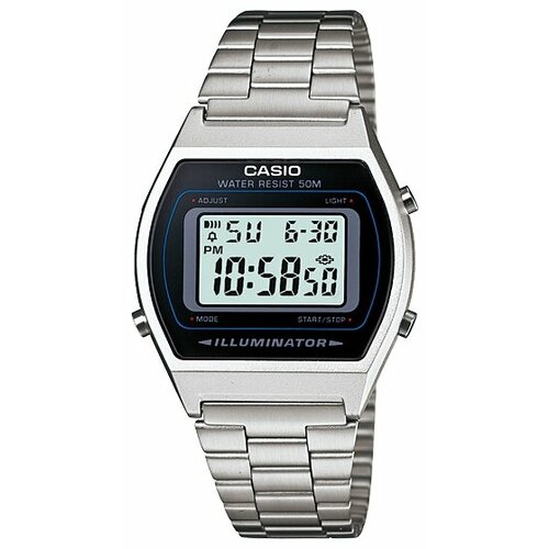 Наручные часы CASIO Vintage B640WD-1A, серый, голубой