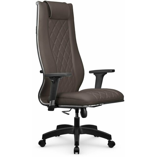 Компьютерное офисное кресло Metta L 1m 50М/2D MPES, Топган OMS, осн. 17859, Темно-коричневое