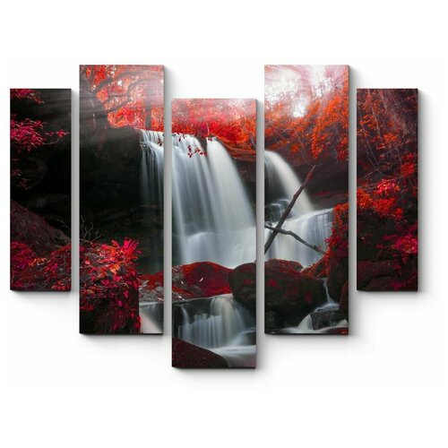 Модульная картина Осенний водопад в Таиланде 181x147