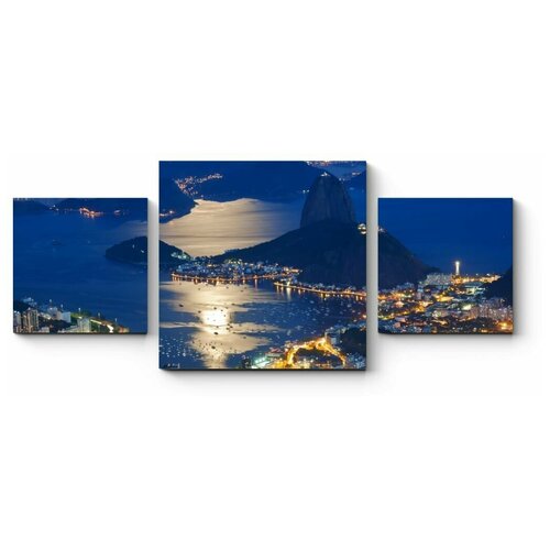 Модульная картина Великолепный Рио-де-Жанейро 90x39