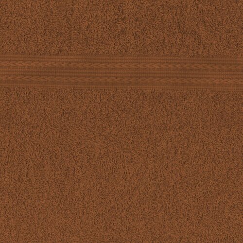 Полотенце махровое Вышний Волочек коричневый (пл.375) 70х130