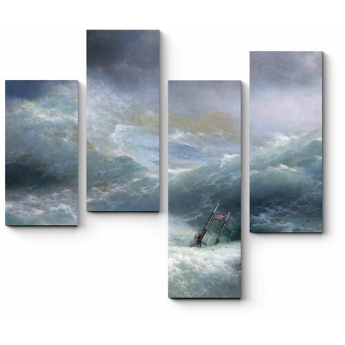 Модульная картина Волна, Иван Айвазовский 74x69