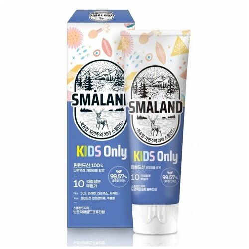 Детская зубная паста фруктовая Smaland Nordic Mild Fruity Kids 80 гр