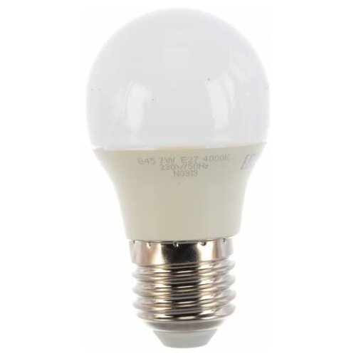 Лампа светодиодная LED 7Вт E27 4000К шар Jazzway | код 5018976 | JazzWay (1 шт.)