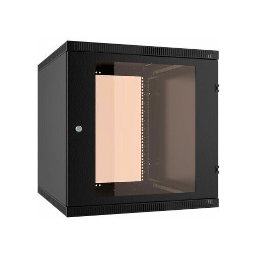 Шкаф коммутационный NT WALLBOX LIGHT 9-63 B (176965) настенный 9U 600x350мм пер. дв. стекл несъемн. бок