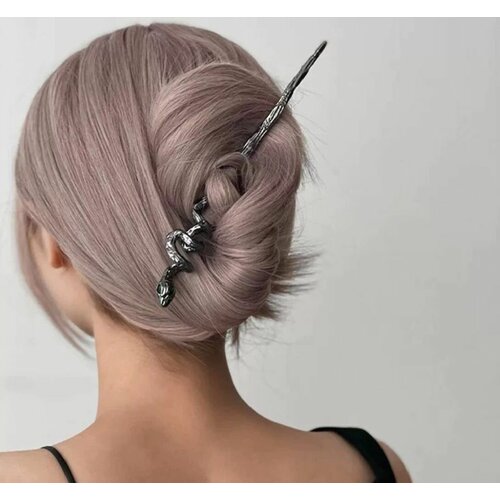 Китайская палочка для волос в форме змеи / заколка для волос женская / стильное украшение для волос