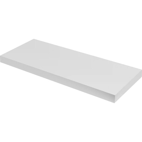 Полка мебельная Spaceo White 60x23.5x3.8 см МДФ цвет белый