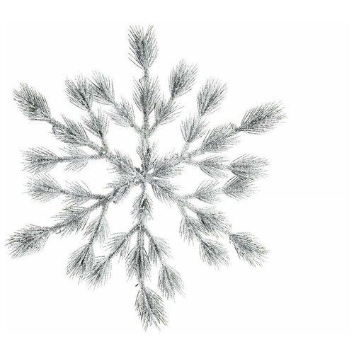 Хвойная композиция заснеженная, литая хвоя (100% PE), 50 см, Kaemingk