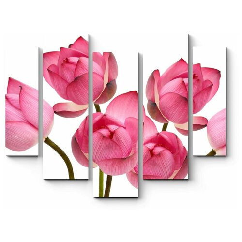 Модульная картина Розовая нежность131x106