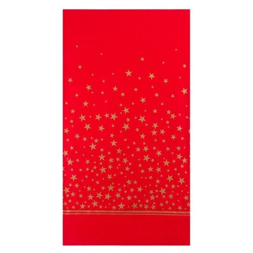 Полотенце  Этель Gold stars кухонное, 40x70см, красный/золотистый