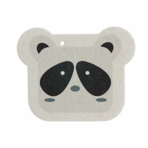 Спонж Dewal Beauty "панда", для снятия макияжа, 105х83 мм, целлюлоза, цвет разноцветный (CEY-8315B)
