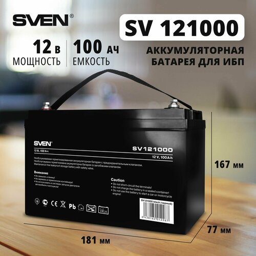 Батарея SV 121000 (12V 100Ah) B5