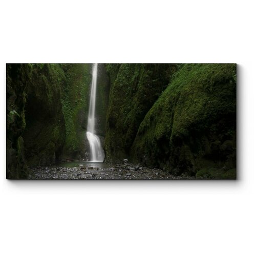 Модульная картина Водопад в сердце леса110x55