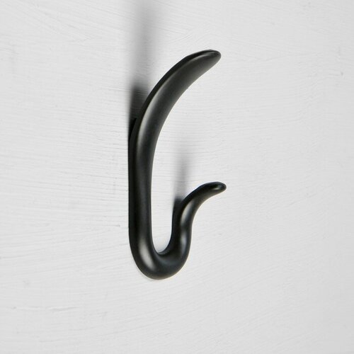 Крючок мебельный CAPPIO DUCK, двухрожковый, цвет черный