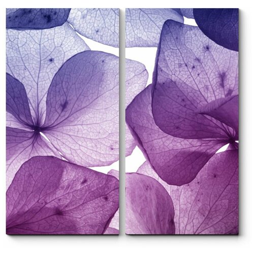 Модульная картина Тончайшие лепестки пурпура90x90
