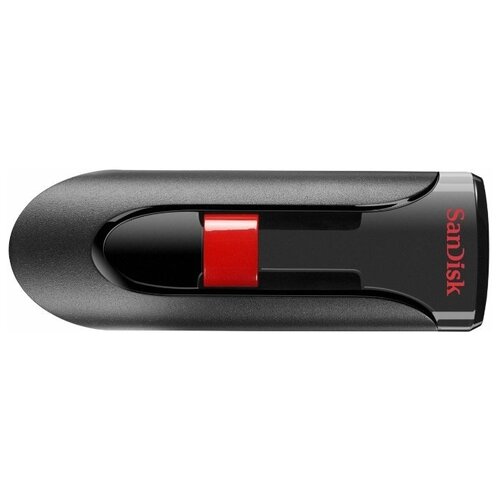 Флешка SanDisk Cruzer Glide CZ60 32 ГБ, 1 шт., черный/красный