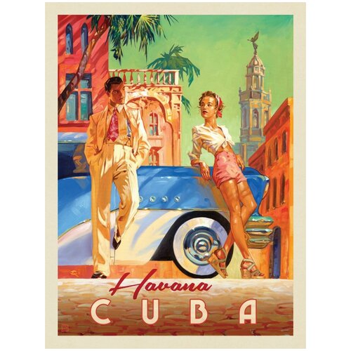 Постер / Плакат / Картина Куба 50х70 см в раме