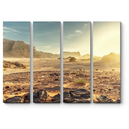 Модульная картина Освещенная солнцем пустыня 130x98