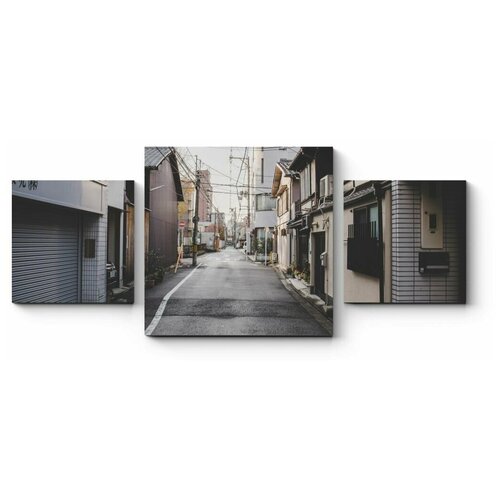 Модульная картина Узкие улочки Киото150x64