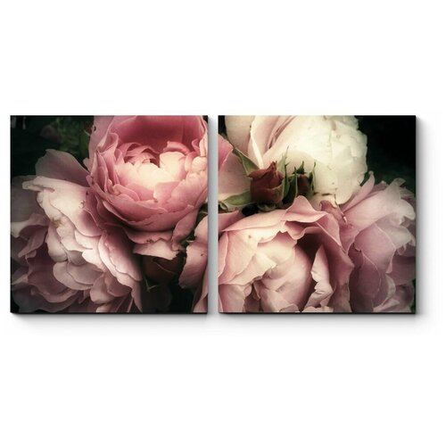 Модульная картина Прекрасные розы 100x50