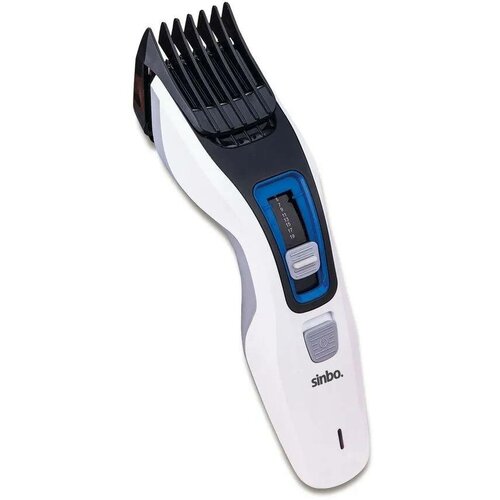 Машинка для стрижки волос, Sinbo, от 0.8 до 18 мм, белого/черного цвета