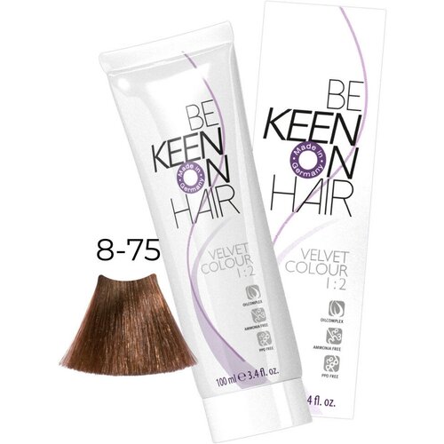 KEEN Be Keen on Hair краска для волос без аммиака Velvet Color, 8.75 ahorn