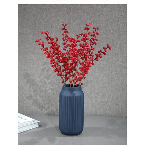 Интерьерная декоративная ваза для цветов Homium, ваза для цветов керамическая, цвет синий