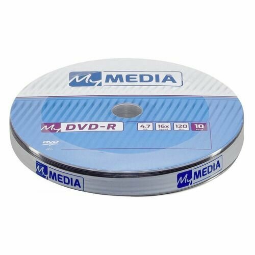 Оптический диск DVD-R MYMEDIA 4.7ГБ 16x, 10шт, pack wrap [69205]