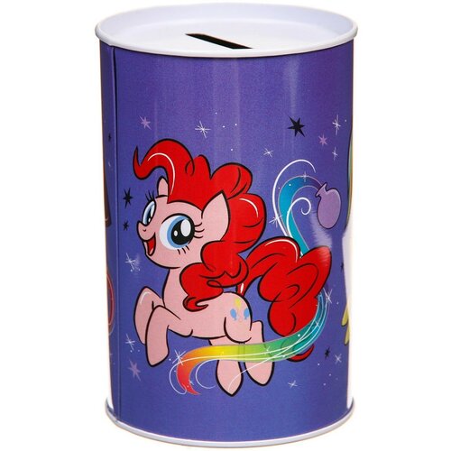 Копилка металлическая, 6,5 см х 6,5 см х 12 см "Make your own magic", My Little Pony
