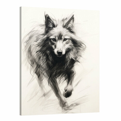 Интерьерная картина 50х70 "Волк"