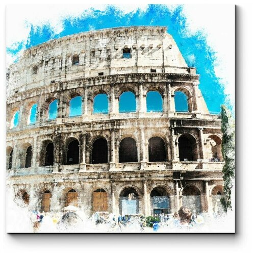 Модульная картина Солнечный Колизей, Рим 20x20