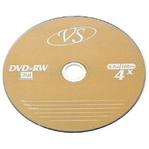 Диск DVD-R VS 4.7Gb, 120 min, 1-16x, 4 шт