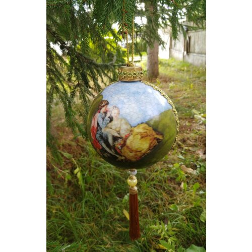 Интерьерный шар ручной работы "Влюбленные", 25 см