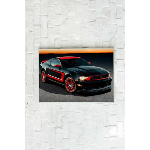 Плакат Ford Mustang/Машина/ Плакат на стену 21х30 см / Постер формата А4