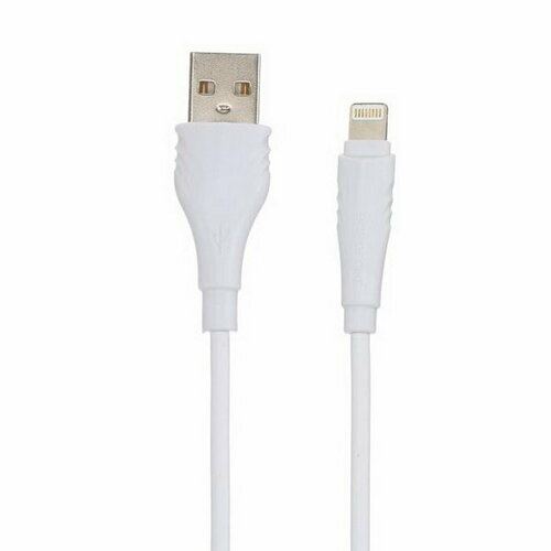 Кабель BX18, Lightning - USB, 2 А, 3 м, белый