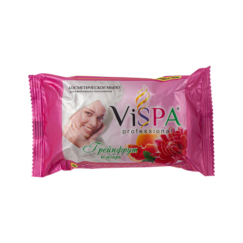 Твердое косметическое мыло "Грейпфрут и имбирь" от бренда "VISPA" весом 170 грамм