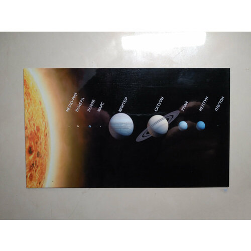 Виниловый магнит «Солнечная система» [100x170] (100х170х1 мм)