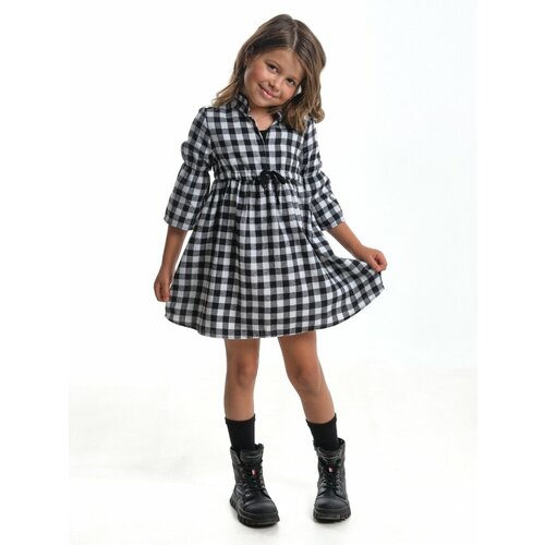 Платье Mini Maxi, размер 116, белый, черный