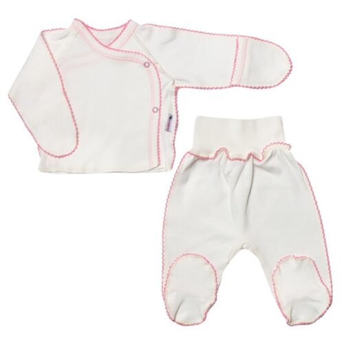 Комплект одежды Клякса, размер 20-62, белый, розовый