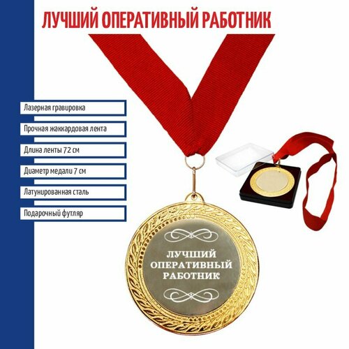 Подарки Сувенирная медаль "Лучший оперативный работник"