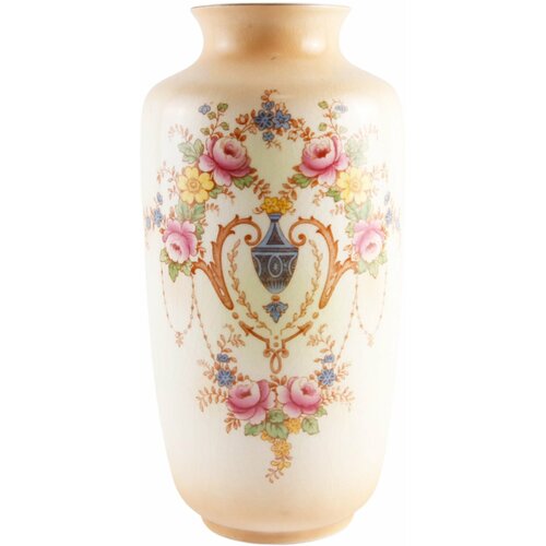 Антикварная ваза "Наследный герцог". Фарфор, роспись. Стаффордширский фарфор, Англия, 1920-1940 гг.
