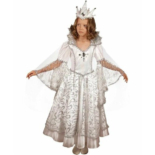 Карнавальный костюм Снежной королевы для девочки детский