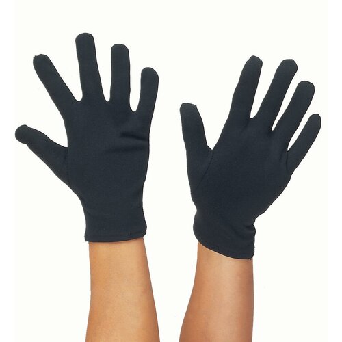 Черные перчатки детские карнавальные