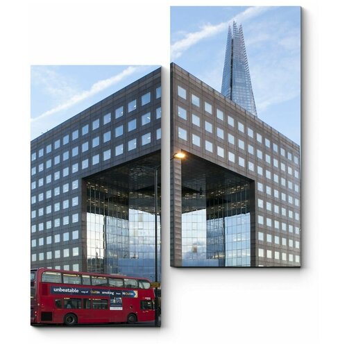 Модульная картина Современная архитектура Лондона 80x100